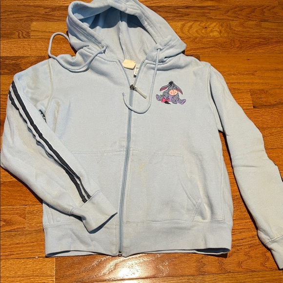 Disney | Tops | Disney Light Blue Hoodie With Character Print | Poshmark